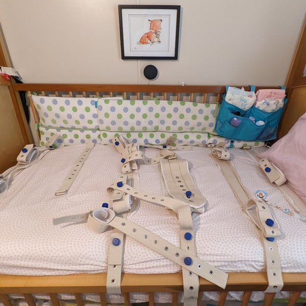 15 Point Segufix Bed Restraint Kit Head Shoulder Waist Crotch Wrist Arm ...