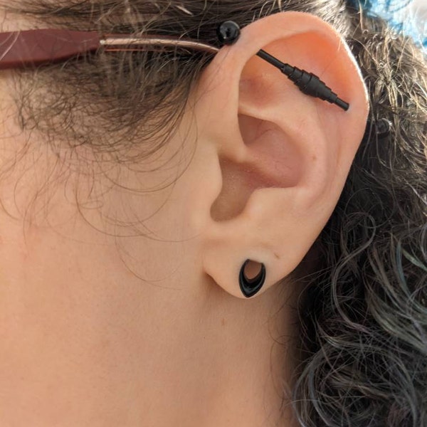 Pairs Tear Drop Gauge Plug Earrings/v Shaped Ear Plugs/stainless Steel ...