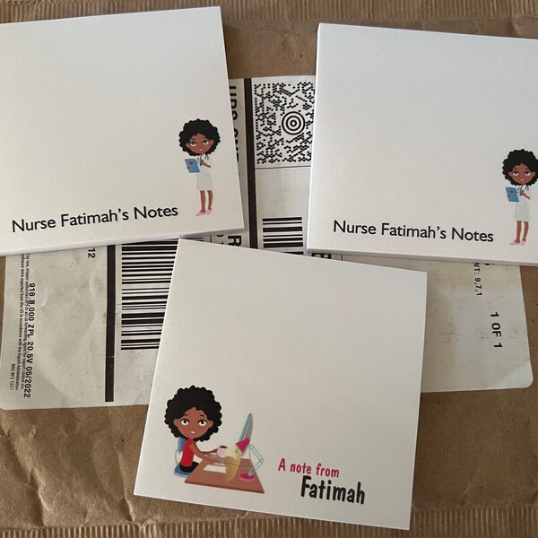 Custom Name Sticky Notes // Working Girl, Secretary Gift Idea ...