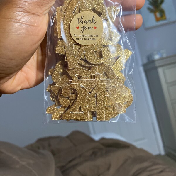 24th Birthday Confetti/ 24th Birthday Party Decorations/age Confetti ...