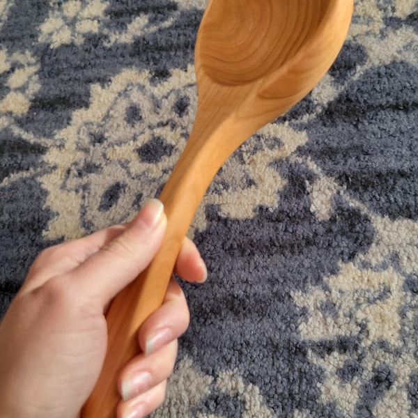 Taste Testing Spoon (wooden, Cherry Wood) - Etsy