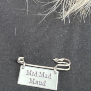 Against Animal Testing Hand Stamped Kilt Pin Safety Pin - Etsy
