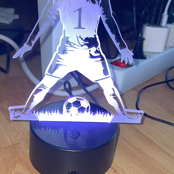 Personalized Soccer Lamp Gift Idea for Soccer Players Kids and Adults ...