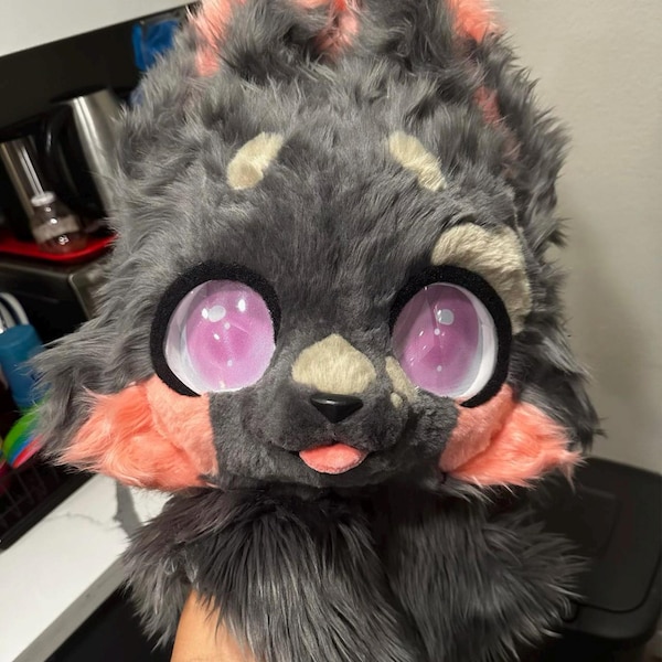 Fursuit Head, Furry Pre-made Fur Head Paws, Furry Cosplay,fantasy ...