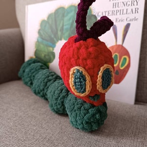 NO SEW Crochet Pattern Calliope the Caterpillar Pocket Plush Valentine ...