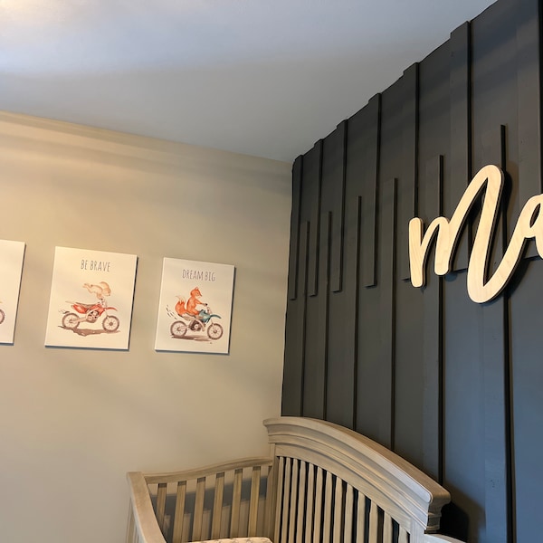 Personalised Name Dirt Bike Motorbike Motorcross Boys Room Nursery ...