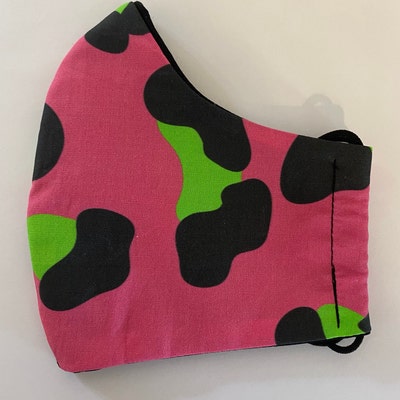 Neon Leopard Fabric Neon Pink and Lime Green Leopard Animal Print by ...