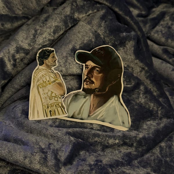 Pedro Pascal ~ Pink Acacius - Print of Original Painting - Etsy