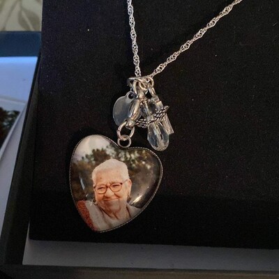Personalized Bronze Keepsake Photo Pendant Keychain-custom Photo ...