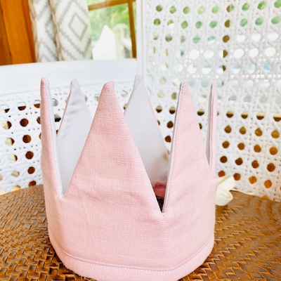 Fabric Crown Sewing Pattern PDF, Crown With Words Diy, Princess Crown ...