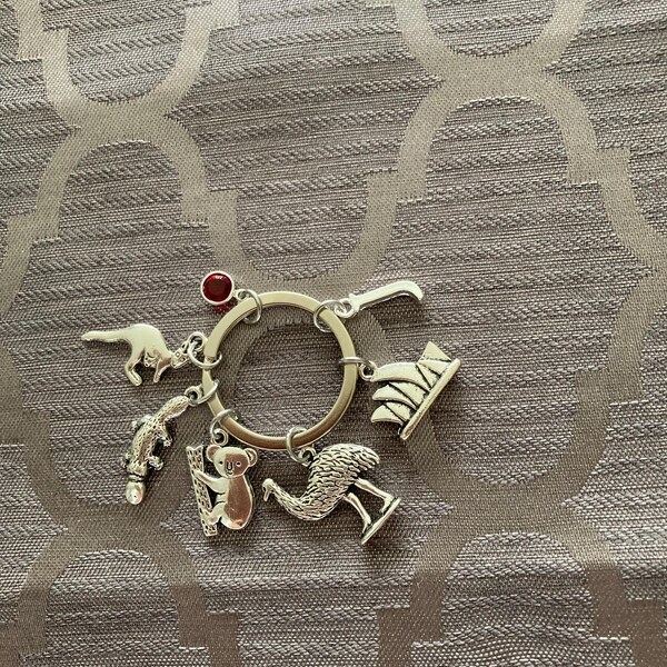 Scottish Highlands Keyring, Scotland Map, Thistle Charm, Dragonfly ...