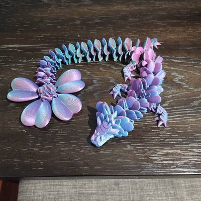 3D Printed Phoenix Fire Pyro Dragon, Articulated Dragon Figurine ...