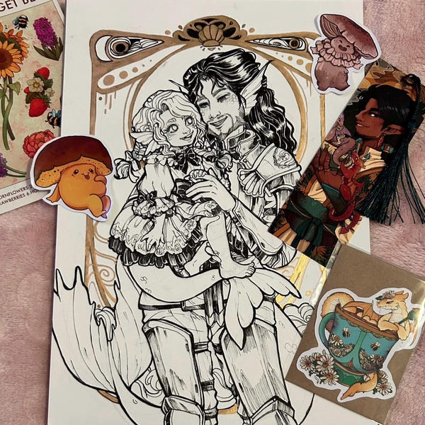 Line Art Personalised Commission - Etsy