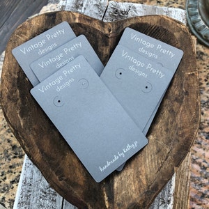 Custom Earring Cards Customized Jewelry Display Cards Flowers - Etsy