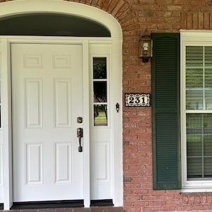 House Numbers Address Tiles Framed Set Custom Address Tiles Sign Hand ...