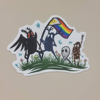 Complete Cryptid Buddy Sticker Pack Fantasy Mothman Sasquatch Bigfoot ...