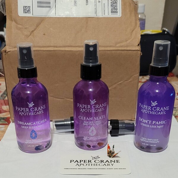 PSYCHIC VAMPIRE REPELLENT Protection Mist Gem-infused Aromatherapy ...