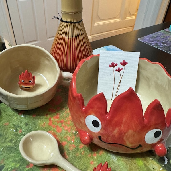 Pre-order Fire Demon Espresso Handmade Ceramic Mug, Handbuilt Pottery ...