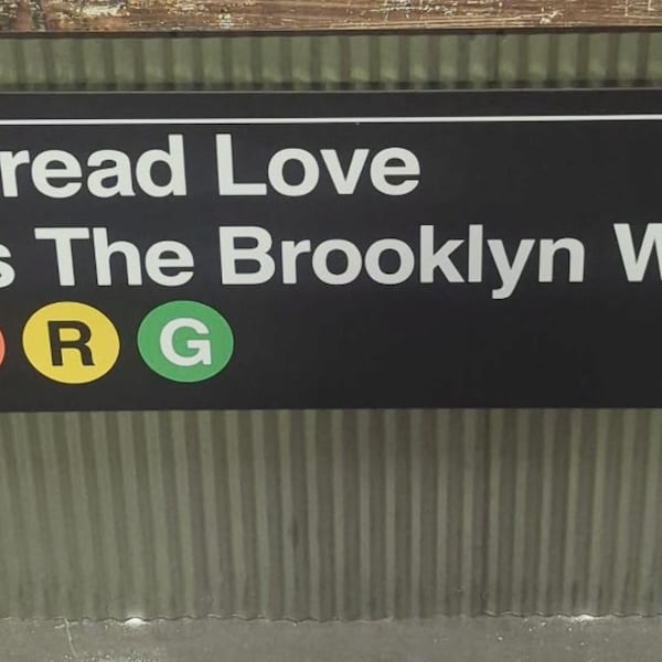Personalized NYC Subway Sign Canvas: Custom Home Decor - Etsy