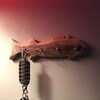 FISH KEY RACK, Hand Carved Key Rack, Key Rack, Jewelry Rack, Wall Rack ...