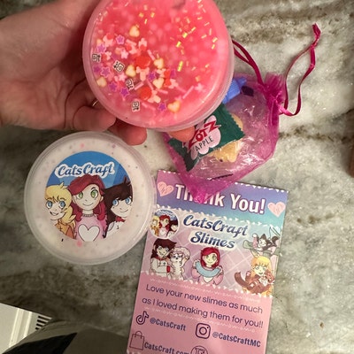 Bingsu Slushie Slime gamer Girl SCENTED Pink Crystal Clear Bingsu and ...