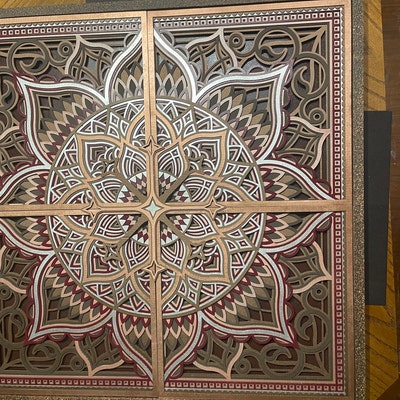 Multi-layer Mandala Svg Dxf Laser Cut Mandala Mandala SVG - Etsy