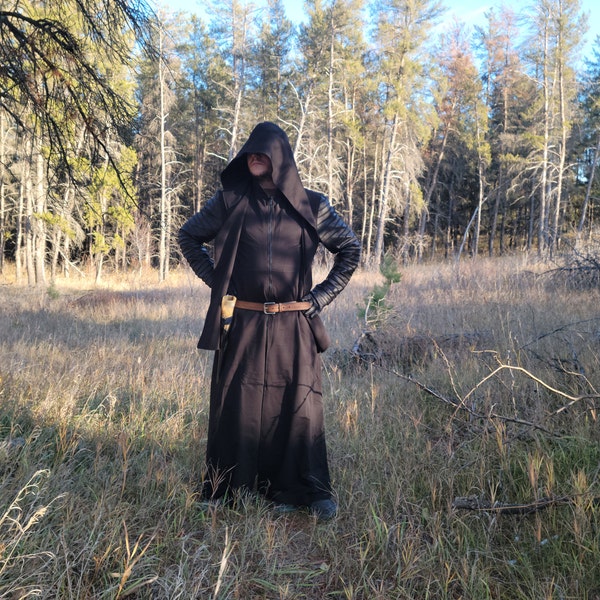 Assassin Cloak, Warlock Cloak, Hooded Fantasy Cloak, Long Cape. - Etsy