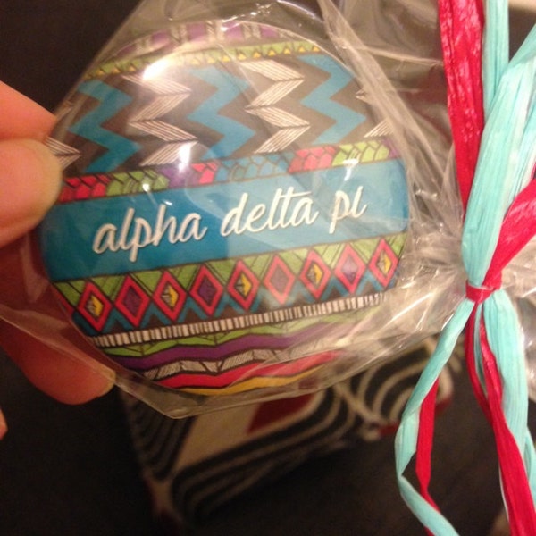 Delta Zeta Gold Metallic Script Frame - Etsy