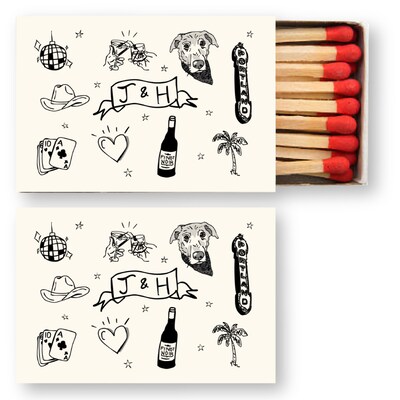 Custom Matchbox Design, Matchbox Template, Personalized Matches for ...