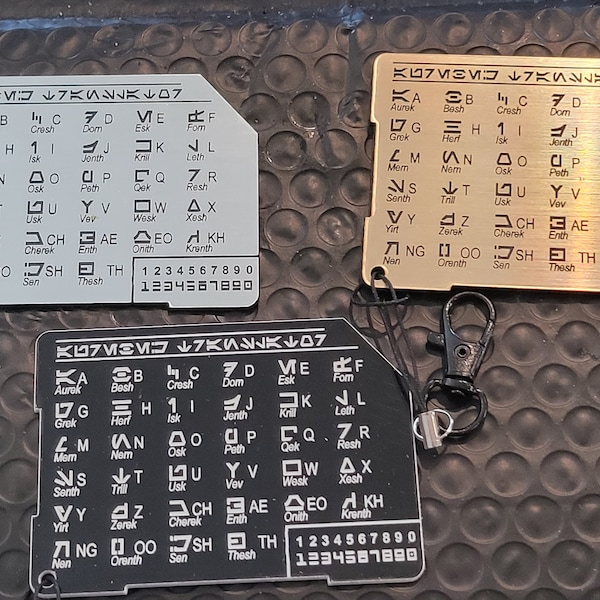 Aurebesh (star Wars Language) Decoder/translator Card - Etsy