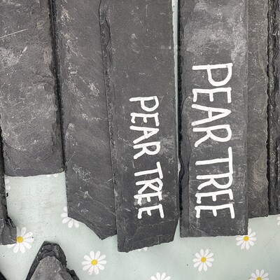 Handmade Slate Markers / Labels Packs of 10. Any Order Can Be Made ...