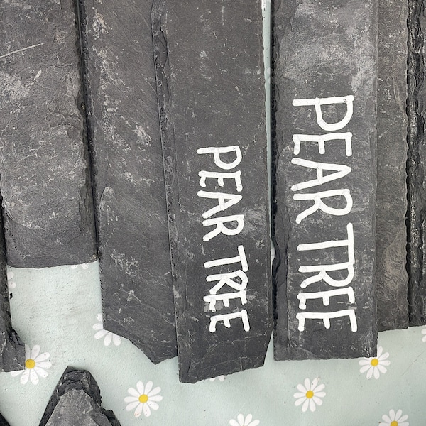 Handmade Slate Markers / Labels Packs of 10. Any Order Can Be Made ...