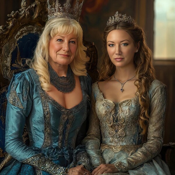 Custom Mafia Couple Portrait From Photo. Personalized Gift for Couple ...