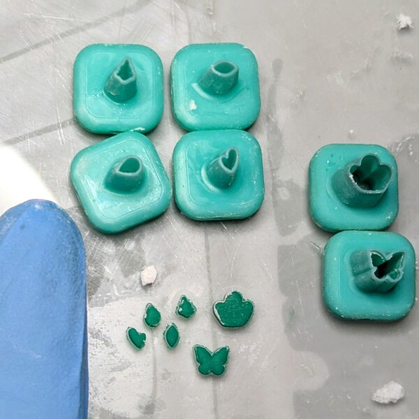 Mini Micro Leaf Set Clay Cutters Polymer Clay Floral Making Tool