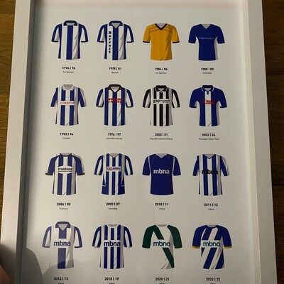 Tottenham Classic Kits Football Team Poster Print, Gift for Him - Etsy UK