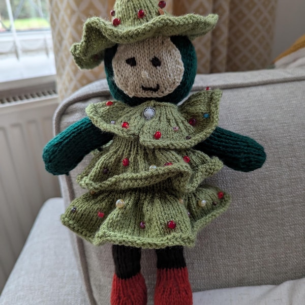 Christmas Tree Doll. Toy Knitting Pattern. Christmas Decoration. PDF ...