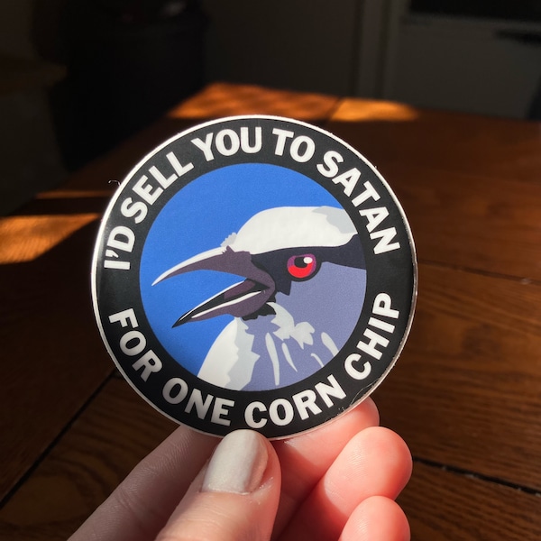 Corn Chip Round Sticker - Etsy