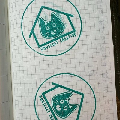 Self Inking Stamp, Interlocking Monogram Stamp, Desk of Stamp, Name ...