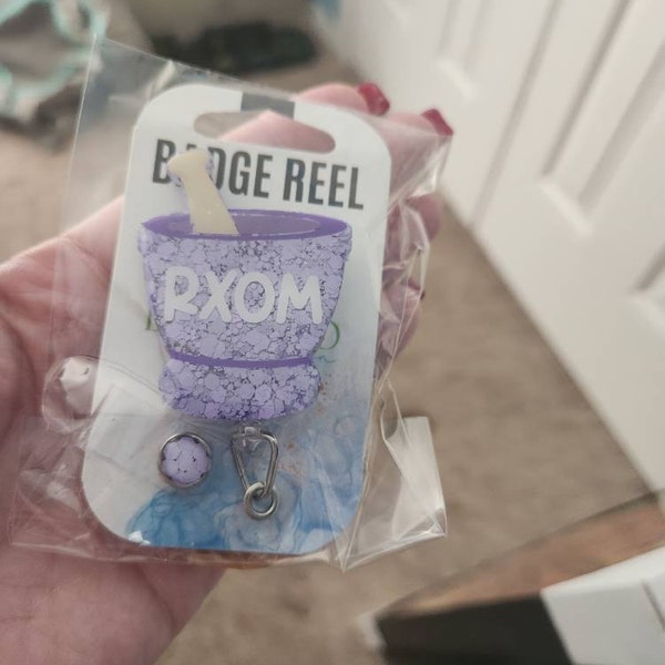 Pharmacy Badge Reel//name Tag Badge//nurse Reel Badge//rx Badge ...