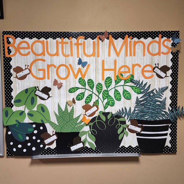 Plant Theme, Coffee Shop, Botanical Board, Pre-made, Succulent Board ...