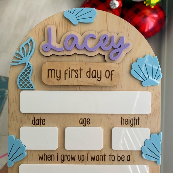 Back to School Board | Personalised My First Day Board | Back to School ...