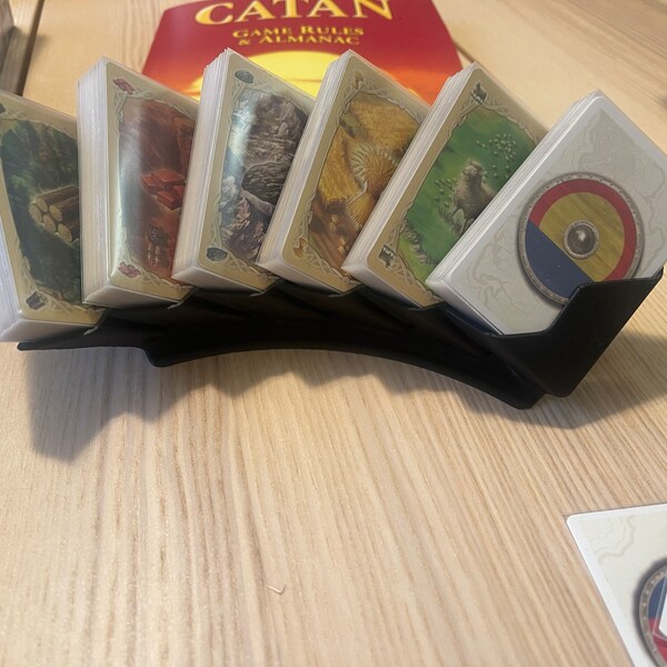 Settlers of Catan Angled Card Holder Resource Bank 6 or 8 Slots - Etsy