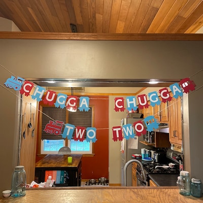 All Aboard Train Banner Train Birthday Banner Train Decorations Train ...