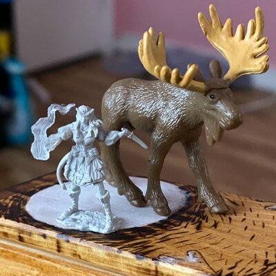 MINIATURES MOOSE Animal Figures Figurines Dollhouse Fairy Garden ...