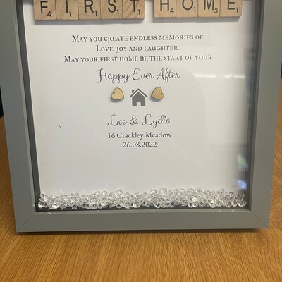 Personalised New Home First Home Gift. New Home Frame. First Home Frame ...