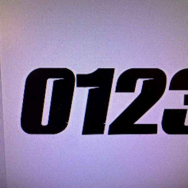 Motocross RACER Font, Number Plate, Cricut, Silhoutte, Canva ...