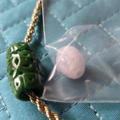 Sparkly Golden Syn. Quartz 35x25mm Pendant Bead Strand 108055 - Etsy