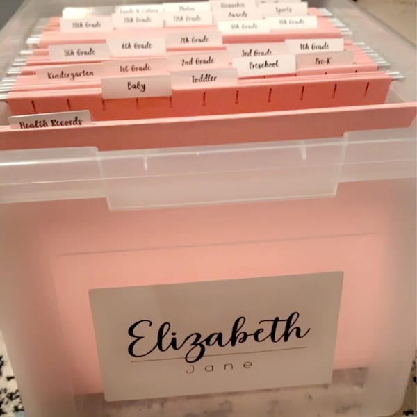 Kids Milestone Tote Kit | DIY Memory Box Kit | School File Box Kit ...