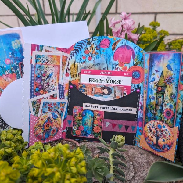 Fortune Teller Kit Printable Paper Craft Project, 3D Effect Journal ...