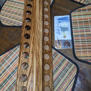 Pool Cue Rack Maple and Purpleheart Multiple Sizes 2 Piece Premium ...